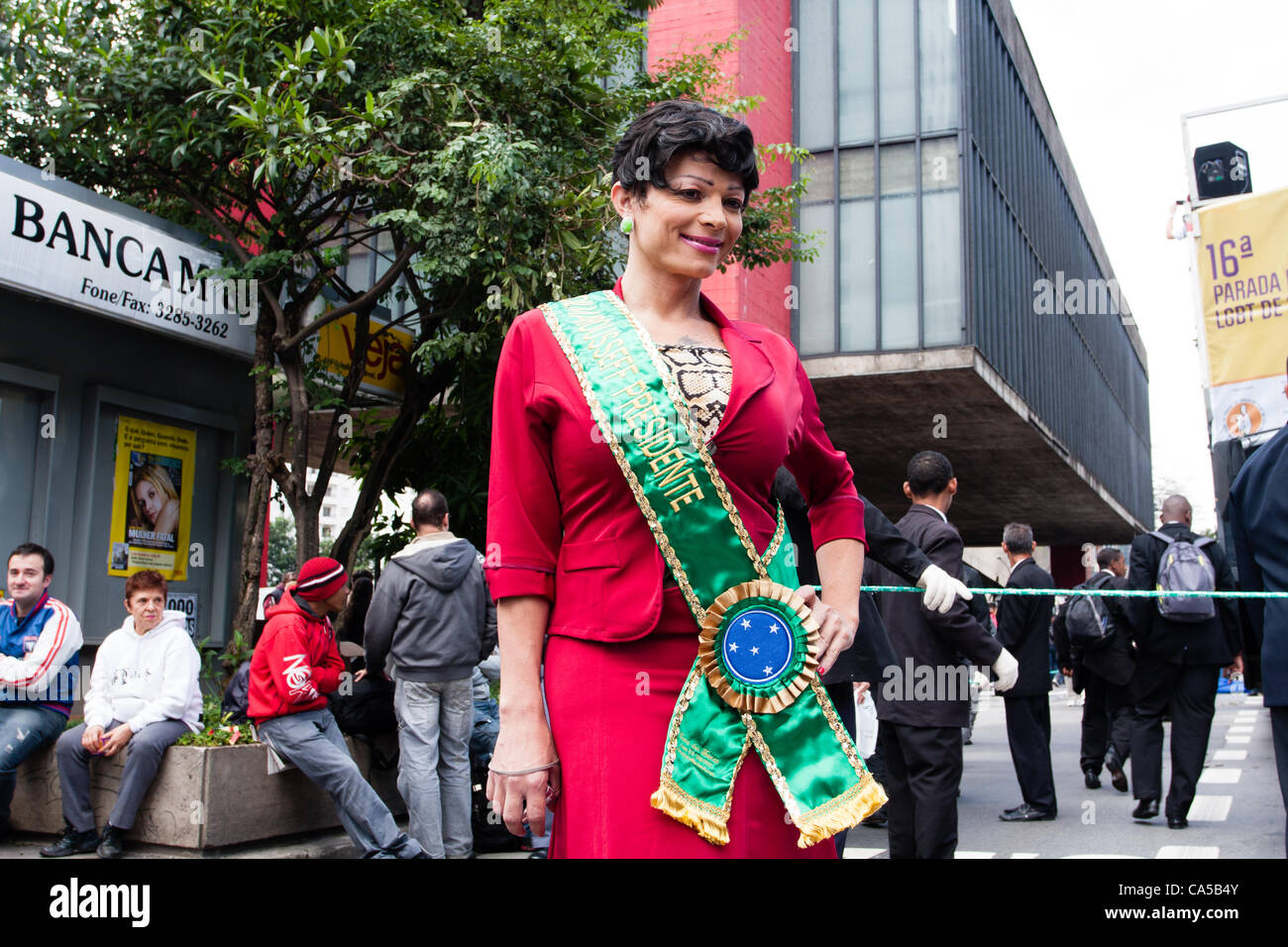 SAO PAULO, BRAZIL, 10th Jun, 2012. Sao Paulo Gay Pride Parade - 16th ...