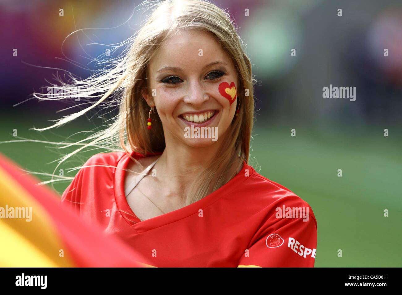 European Championship Euro 2012 game between Italy and Spain in Gdansk ...