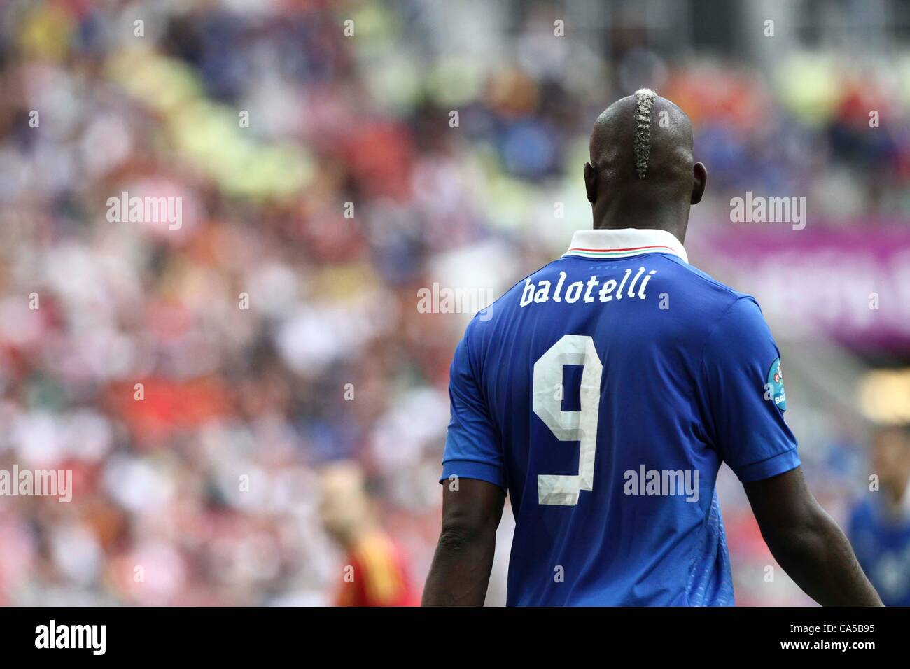 European Championship Euro 2012 game between Italy and Spain in Gdansk ...