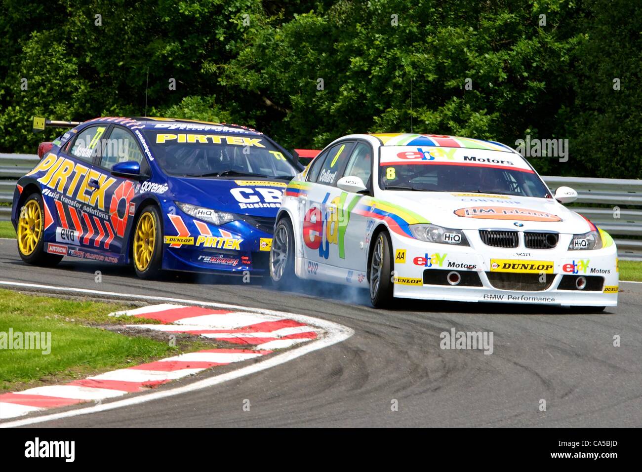 10.06.2012 Oulton Park, England. Rob Collard in his eBay Motors BMW ...
