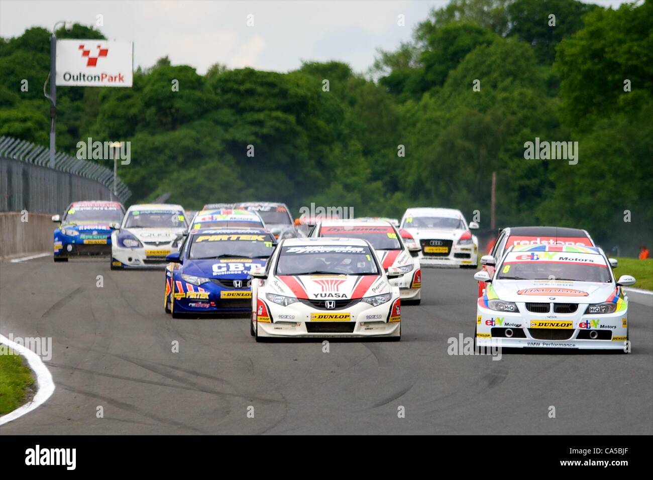 10.06.2012 Oulton Park, England. Rob Collard in his eBay Motors BMW ...