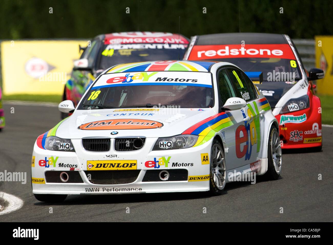 10.06.2012 Oulton Park, England. Nick Foster in his eBay Motors BMW ...