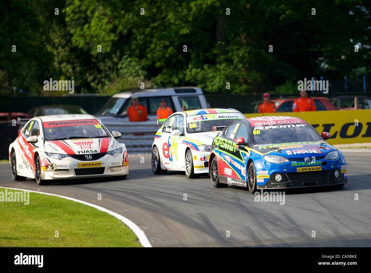 10.06.2012 Oulton Park, England. Jason Plato in his MG KX Momentum ...