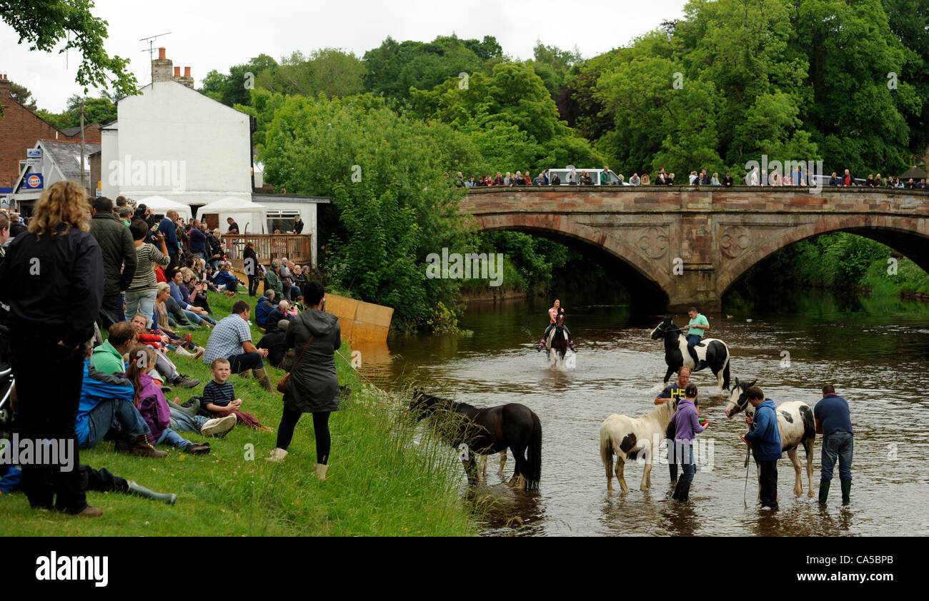 Appleby Horse Fair 2012. Thousands of people from the Gypsy and ...