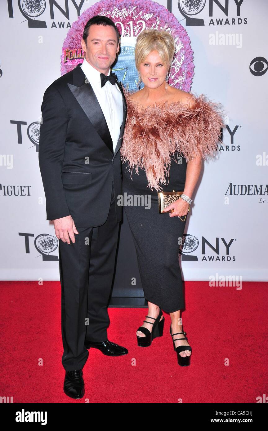 Hugh Jackman, Deborra-Lee Furness at arrivals for The 66th Annual Tony ...