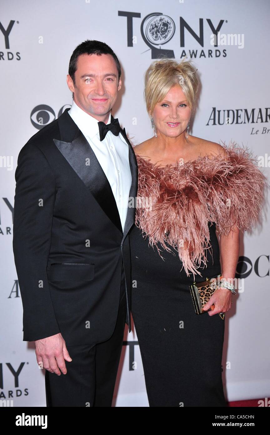 Hugh Jackman, Deborra-Lee Furness at arrivals for The 66th Annual Tony ...