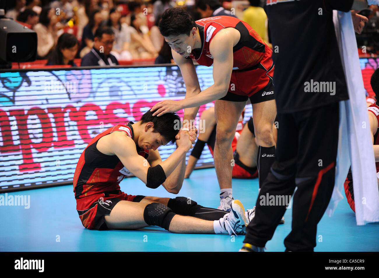 Tatsuya Fukuzawa (JPN), Daisuke Usami (JPN), June 10, 2012 - Volleyball ...
