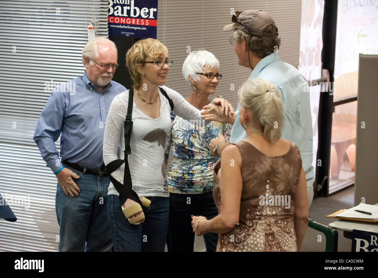 June 10, 2012 - Tucson, Arizona, U.S - RON BARBER, GABRIELLE GIFFORDS ...