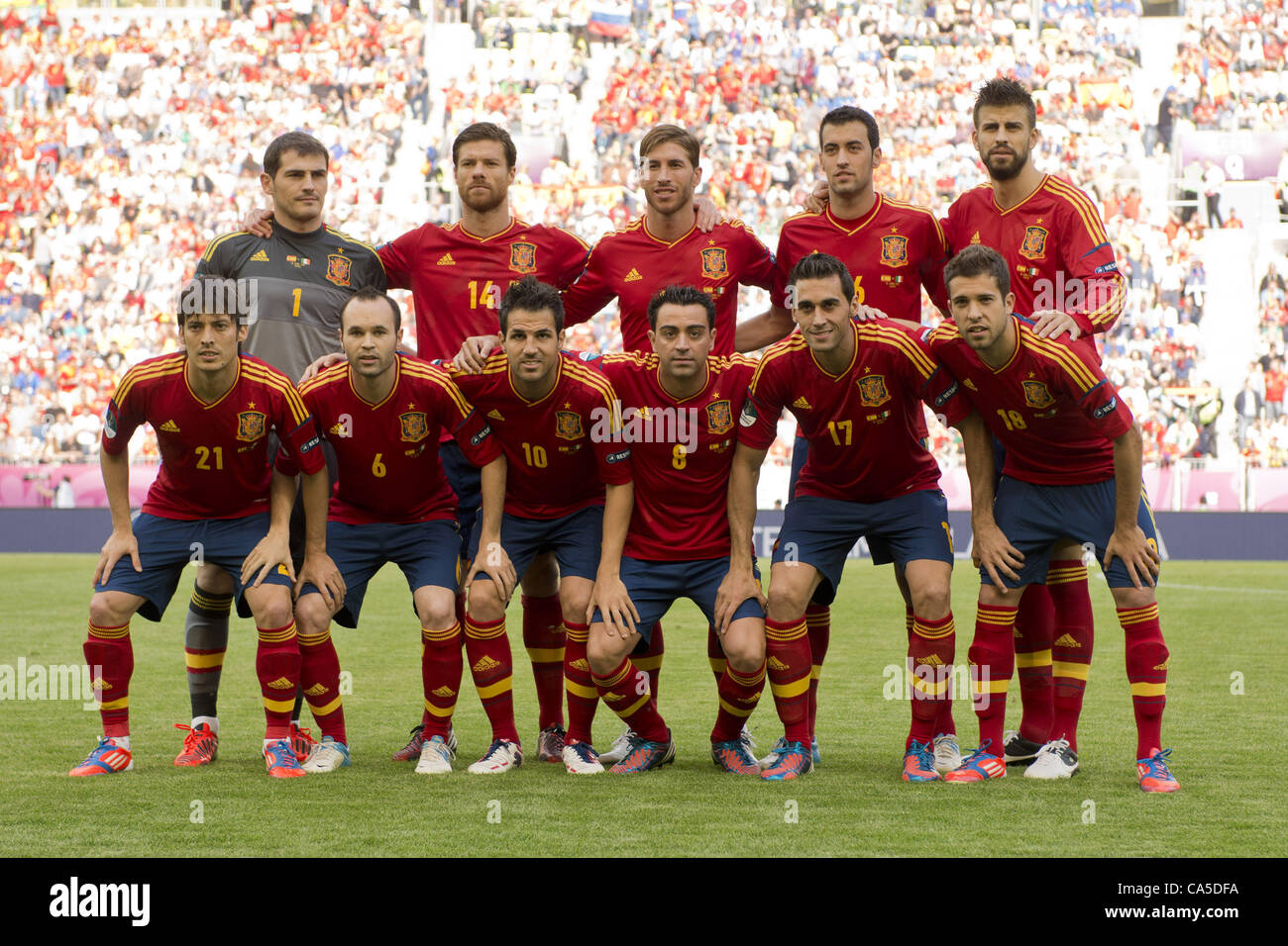 Spain team group line-up (ESP), JUNE 10, 2012 - Football / Soccer ...