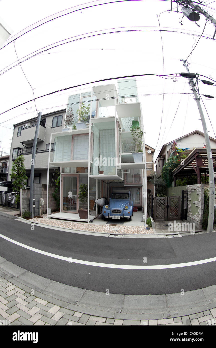 June 11, 2012, Tokyo, Japan - The transparent house "House NA" designed ...
