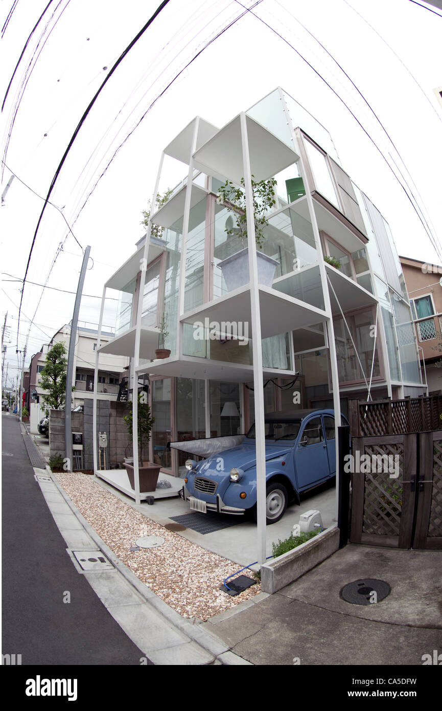 June 11, 2012, Tokyo, Japan - The transparent house "House NA" designed ...