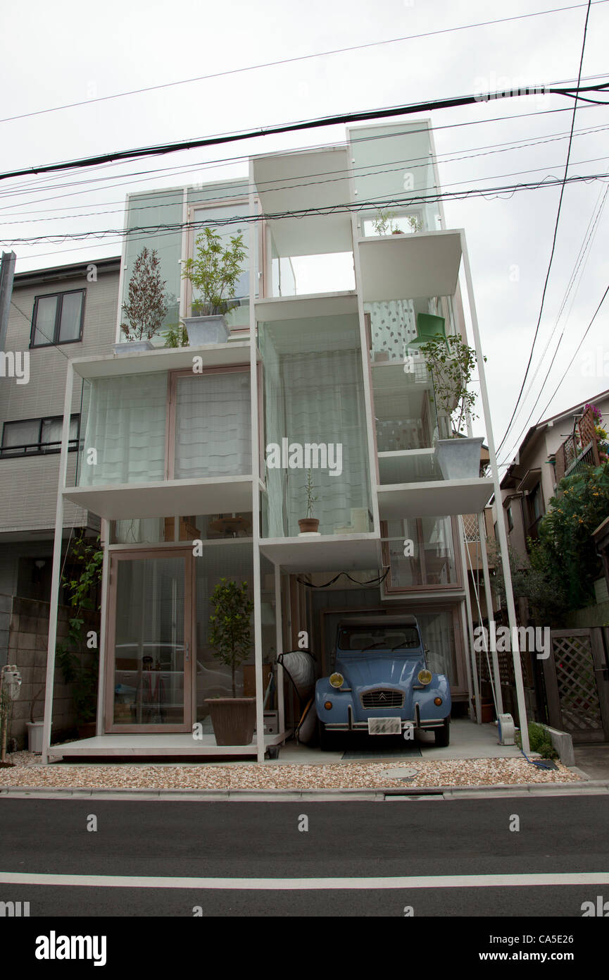 June 11, 2012, Tokyo, Japan - The transparent house "House NA" designed ...