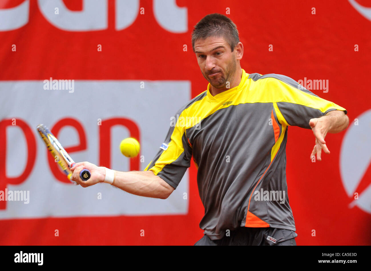 Jan Hajek (CZE) during final tennis match against Florian Mayer, ATP ...
