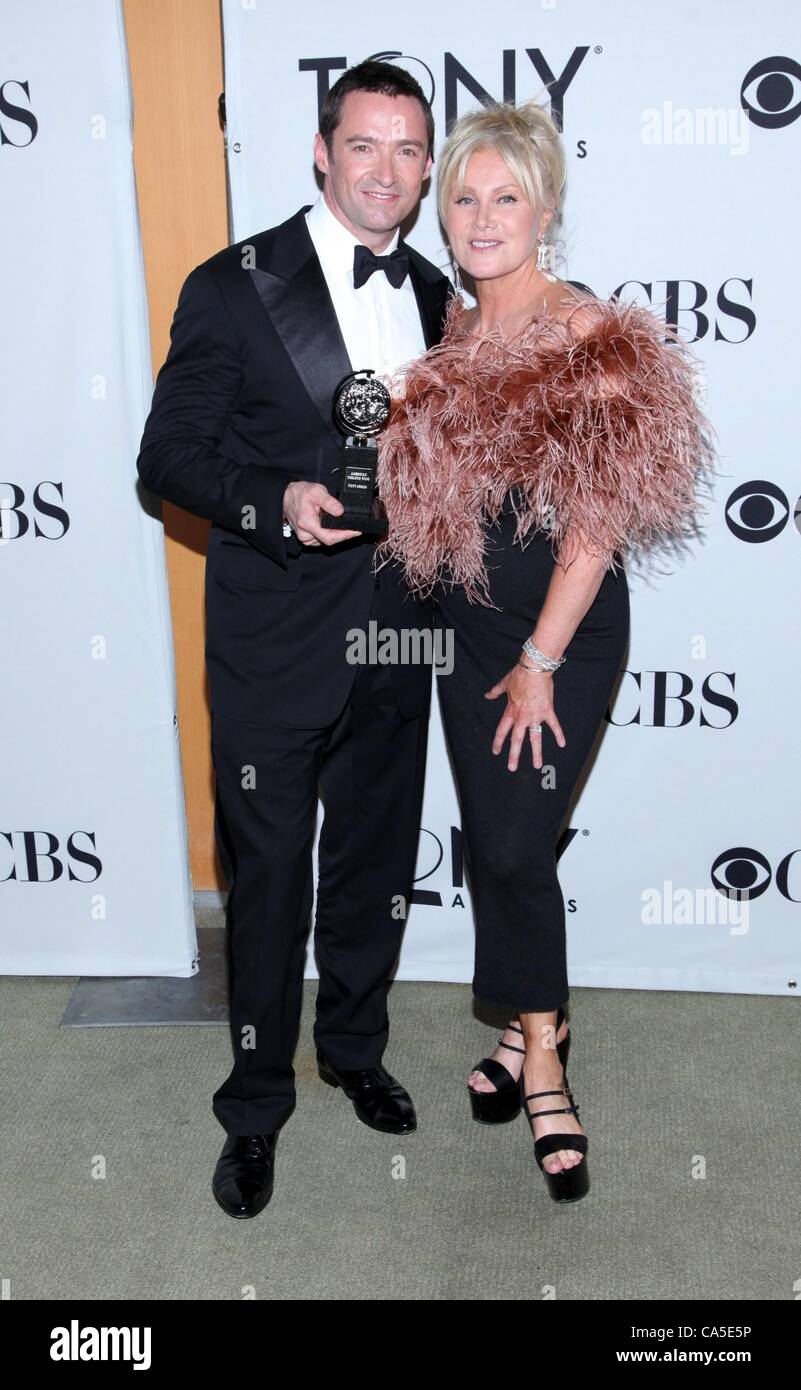 Hugh Jackman, Deborra-Lee Furness in the press room for The 66th Annual ...