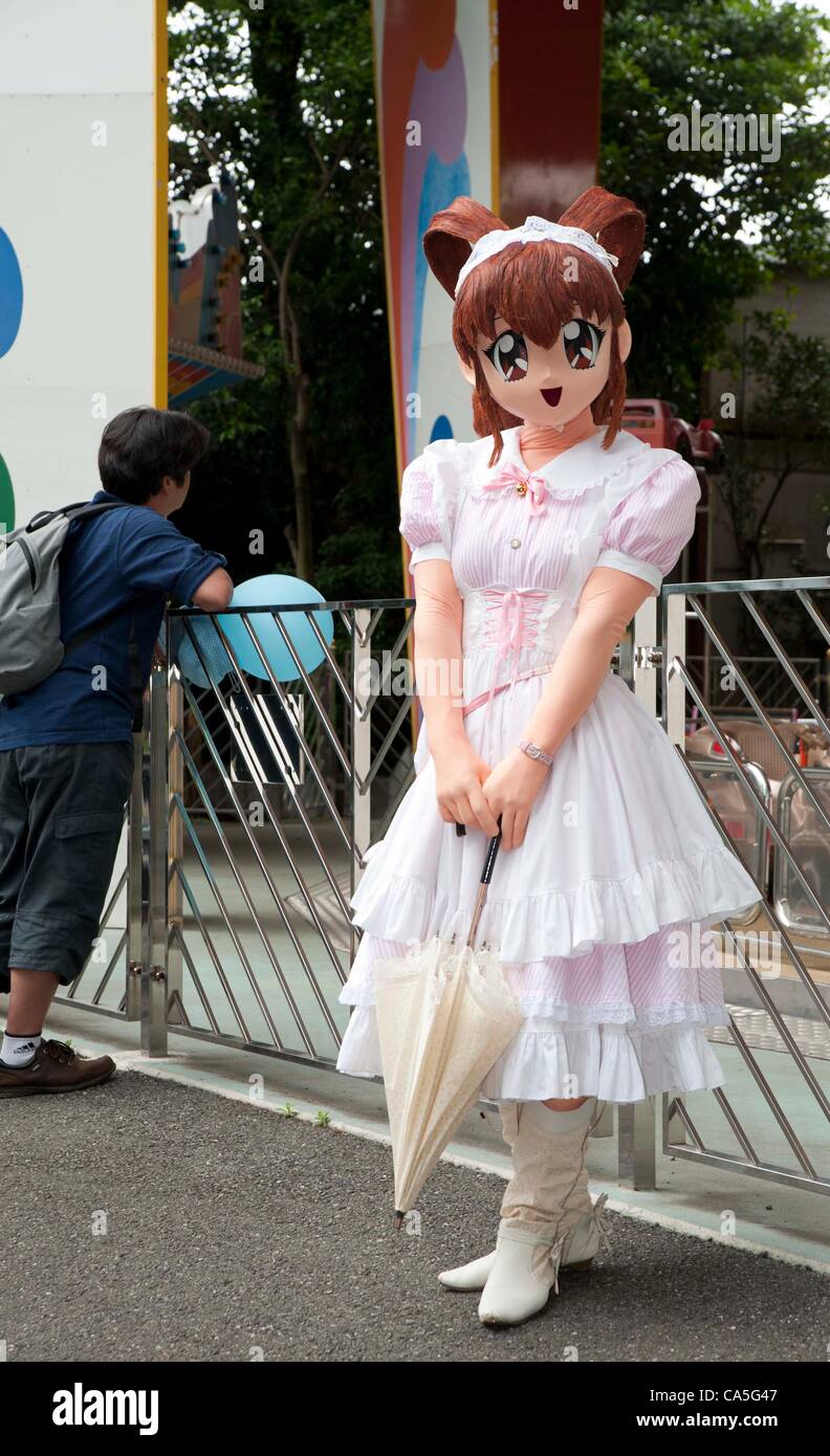 June 10th, 2012: Tokyo, Japan – A female cosplayer poses in the picture ...
