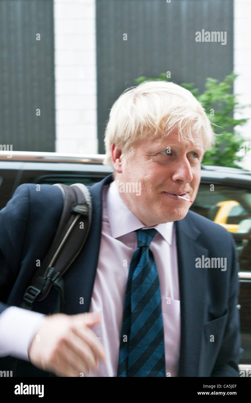 Monday 11th June 2012. New York, USA. Boris Johnson, Mayor of London ...