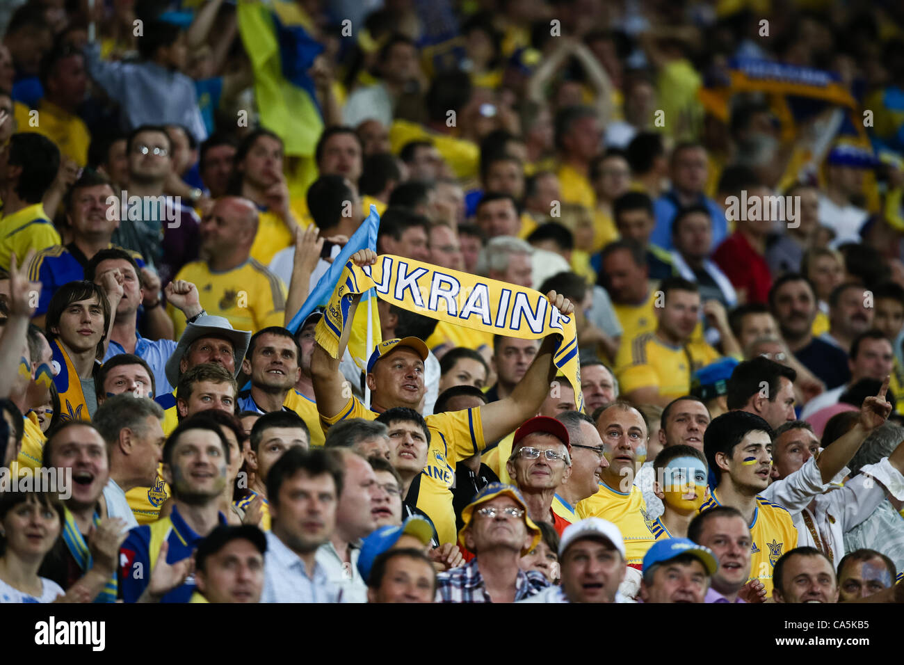 Ukrainian soccer fans hi-res stock photography and images - Alamy