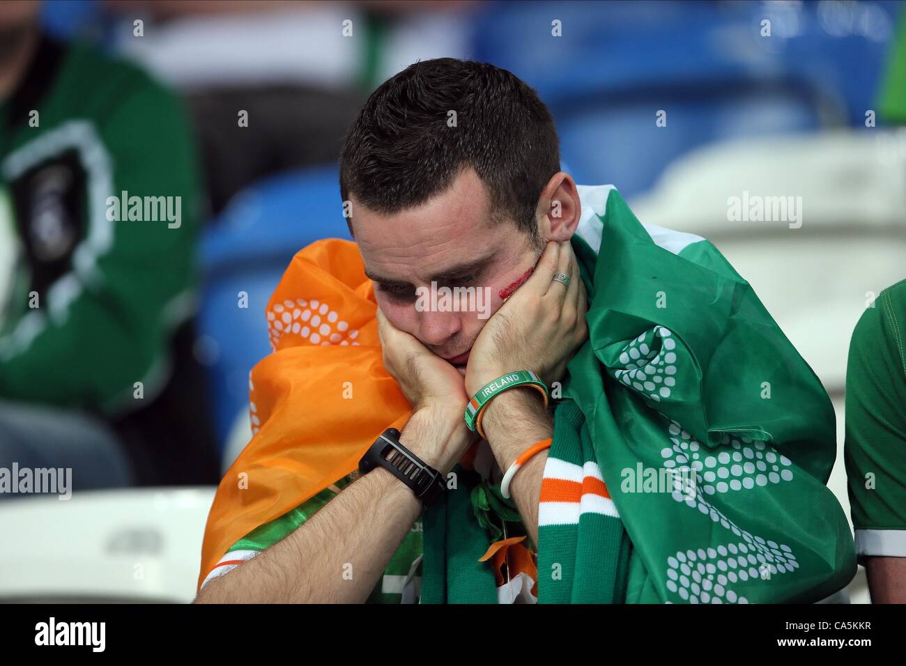 DEJECTED FAN AFTER THE MATCH REP. OF IRELAND V CROATIA MUNICIPAL ...