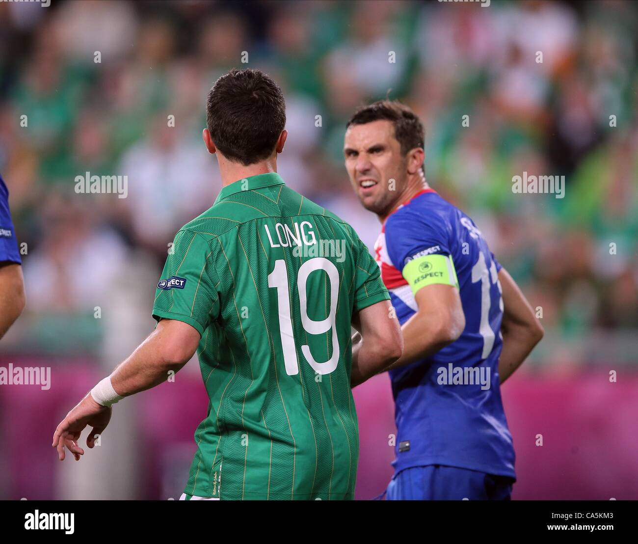 SHANE LONG & DARIJO SRNA REP. OF IRELAND V CROATIA MUNICIPAL STADIUM ...