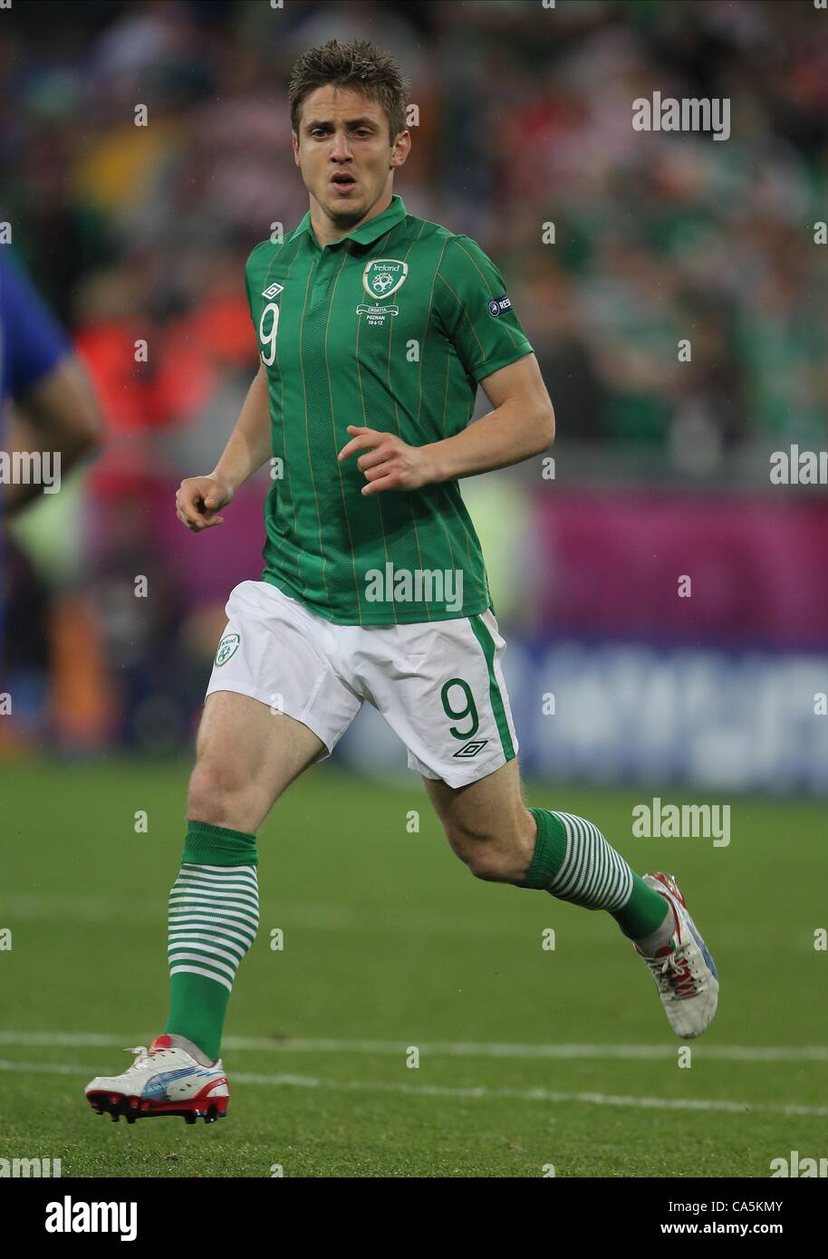KEVIN DOYLE REP. OF IRELAND V CROATIA MUNICIPAL STADIUM POZNAN POLAND ...