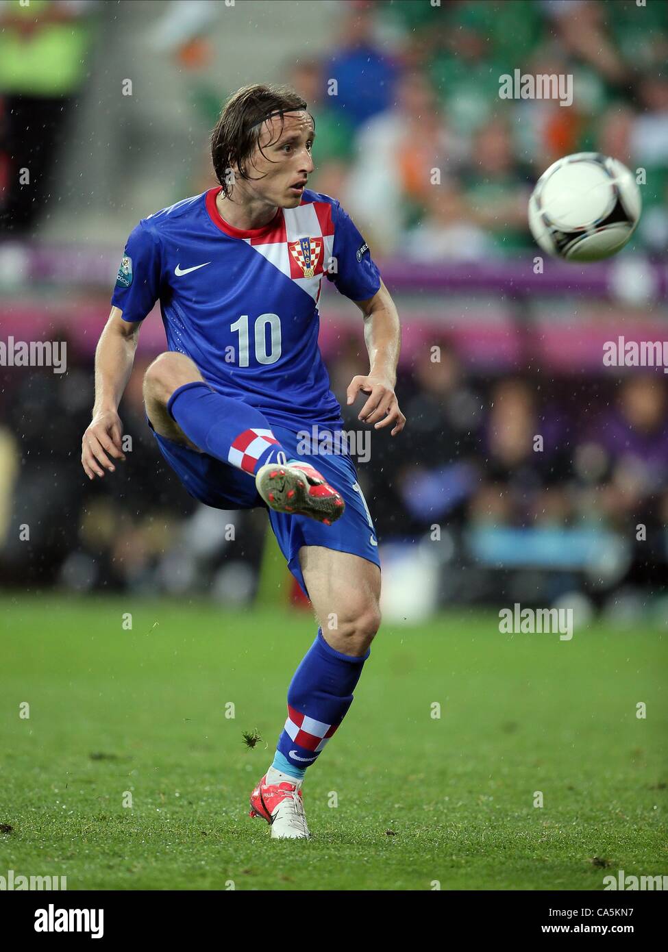 LUKA MODRIC CROATIA MUNICIPAL STADIUM POZNAN POLAND 10 June 2012 Stock ...