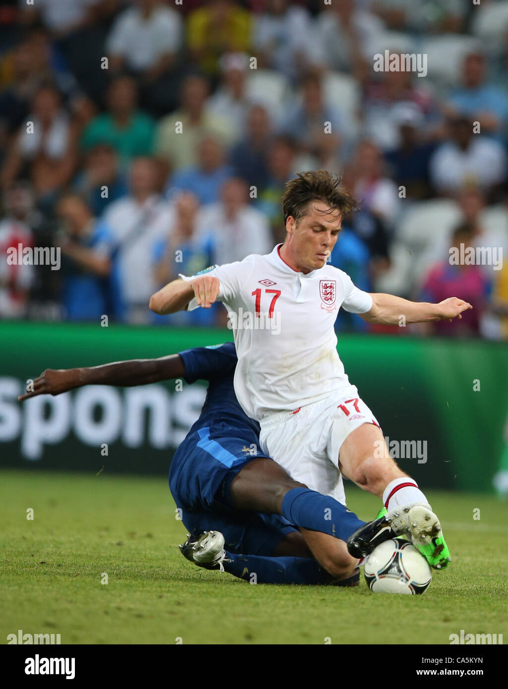 ALOU DIARRA & SCOTT PARKER FRANCE V ENGLAND EURO 2012 DONBASS ARENA ...
