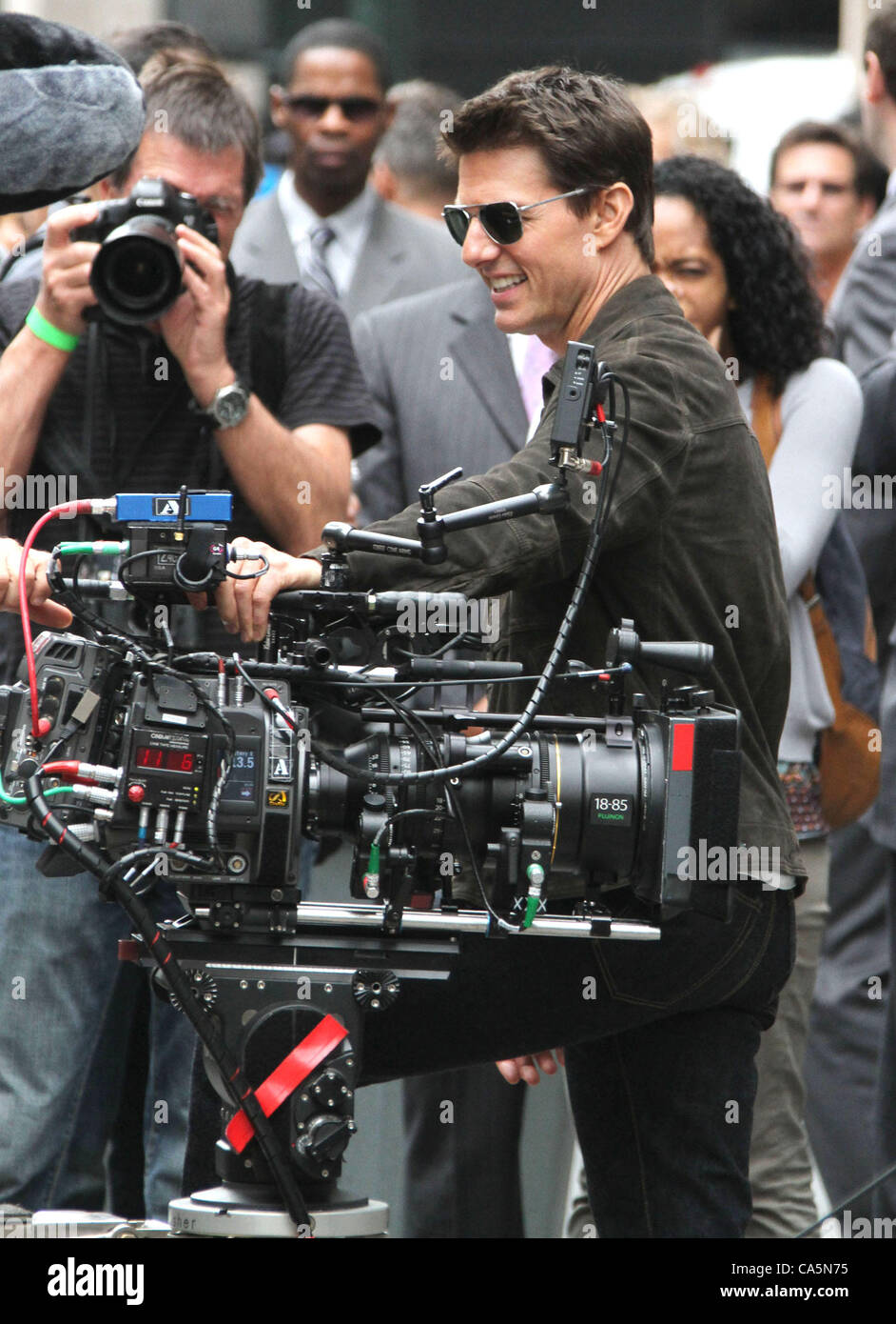 June 12, 2012 - New York, New York, U.S. - Actor TOM CRUISE stands by ...