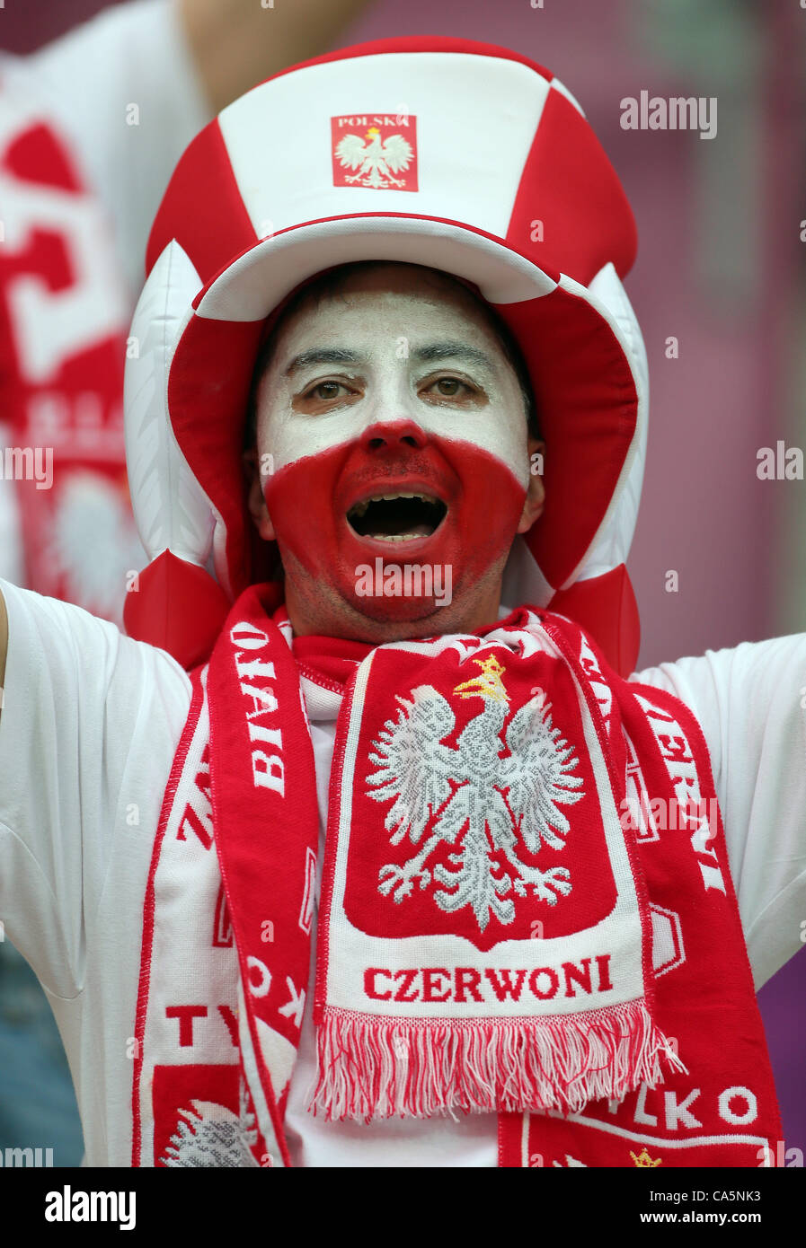 Poland polish football fan hi-res stock photography and images - Alamy