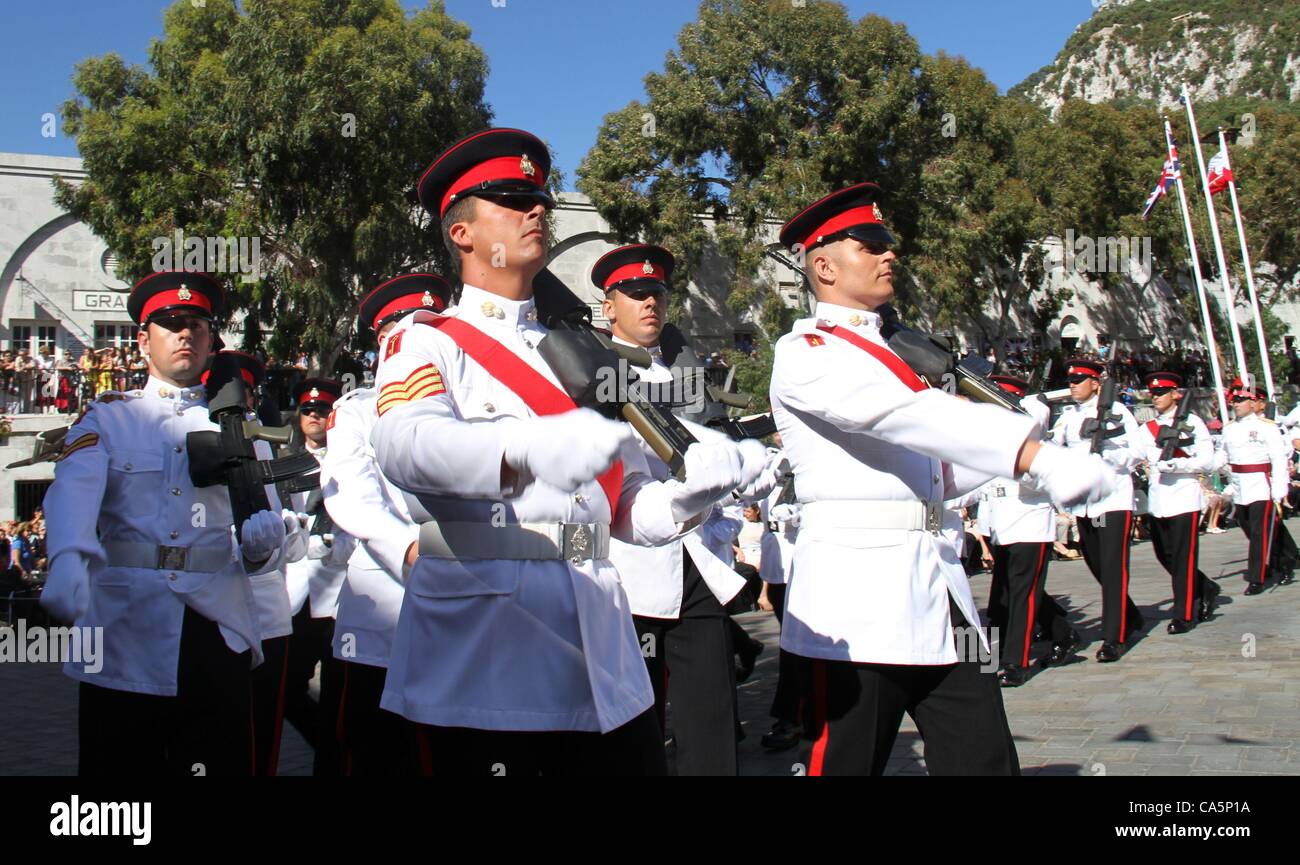 Gibraltar. 12 June, 2012. The Parade which took place in Gibraltar's ...