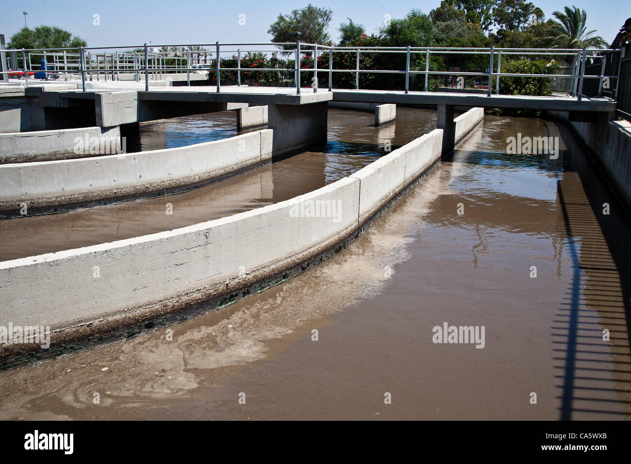 There are four biological reactors at the Dan Region Wastewater ...