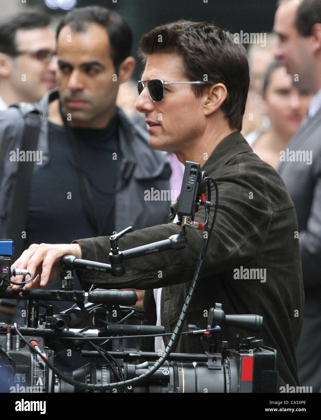 June 12, 2012 - New York, New York, U.S. - Actor TOM CRUISE stands by ...