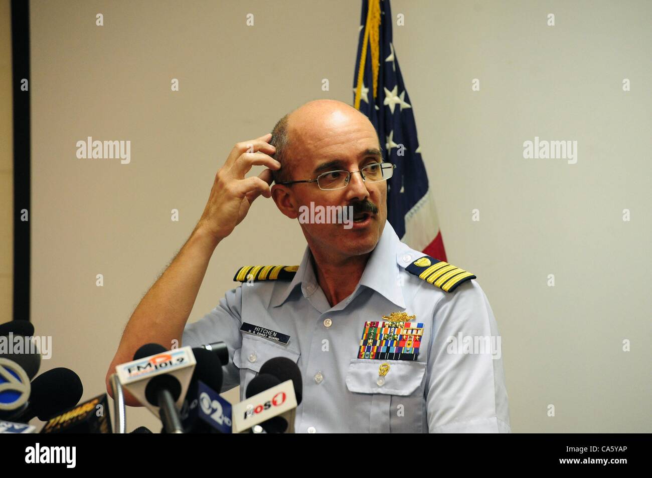 June 12, 2012 - Manhattan, New York, U.S. - Captain GREGORY HITCHEN ...