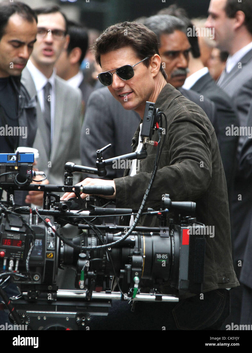 June 12, 2012 - New York, New York, U.S. - Actor TOM CRUISE stands by ...