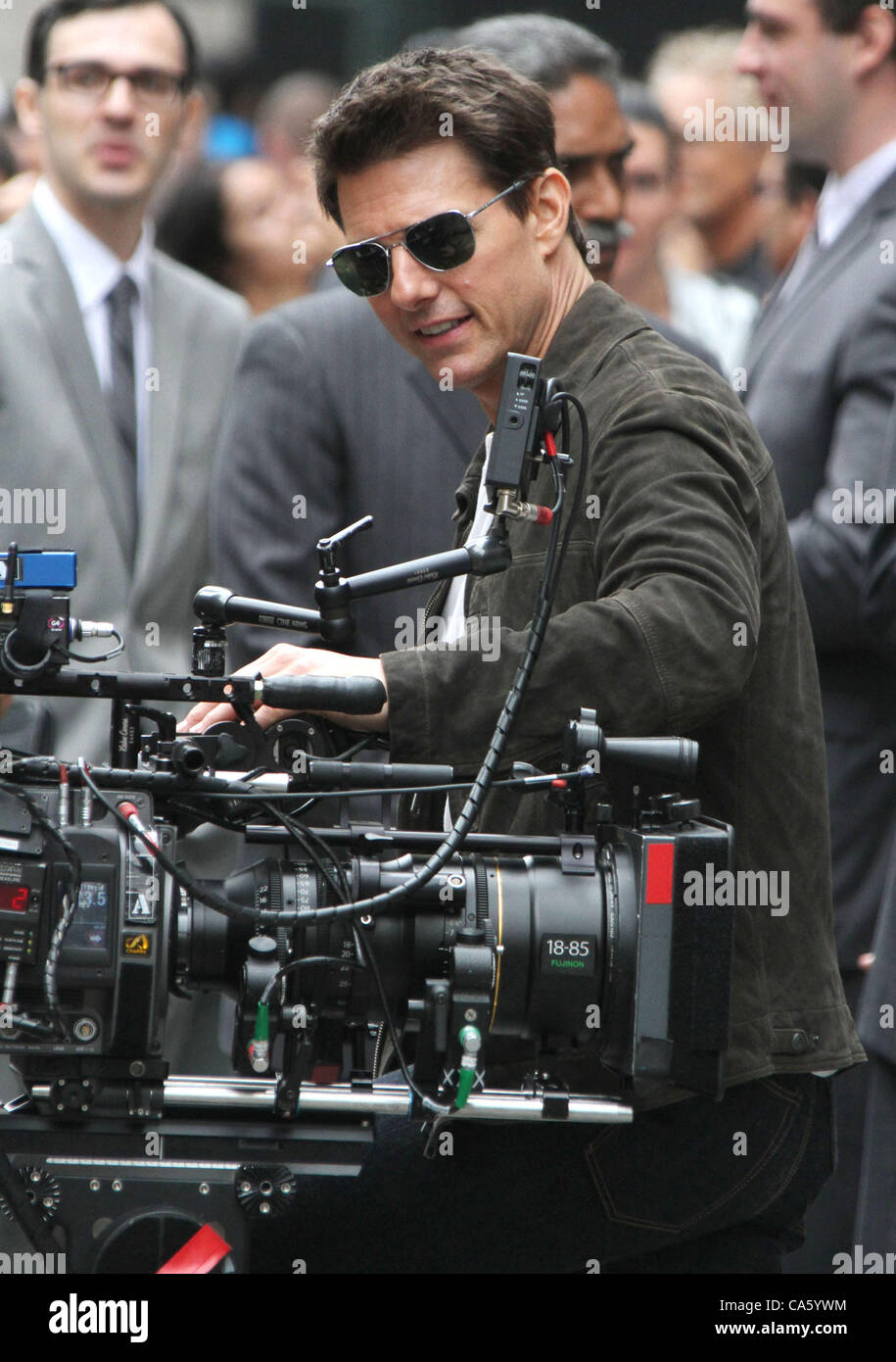 June 12, 2012 - New York, New York, U.S. - Actor TOM CRUISE stands by ...