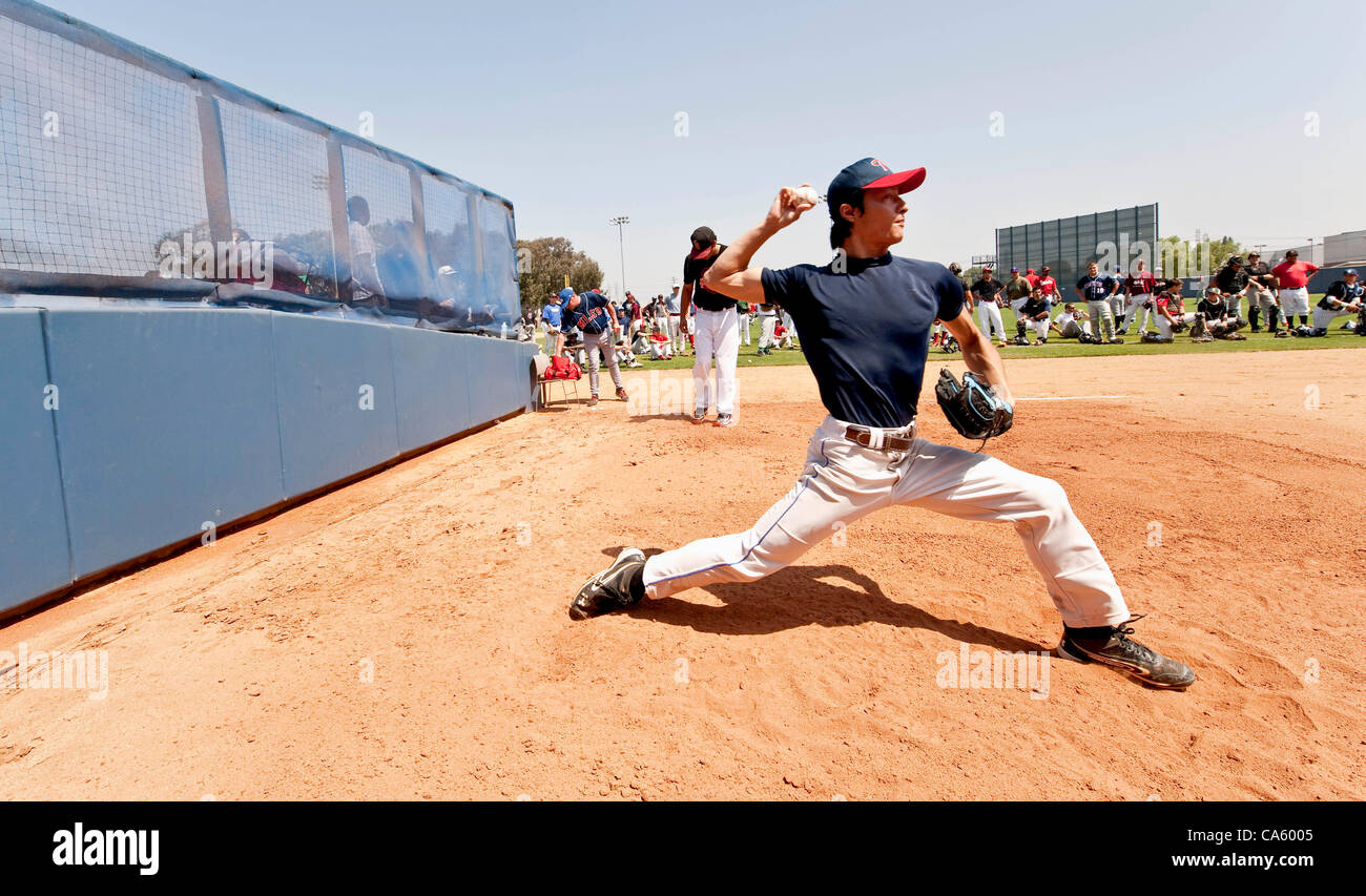 June 12, 2012 -Compton, CA, USA - Baseball players of varying abilities ...