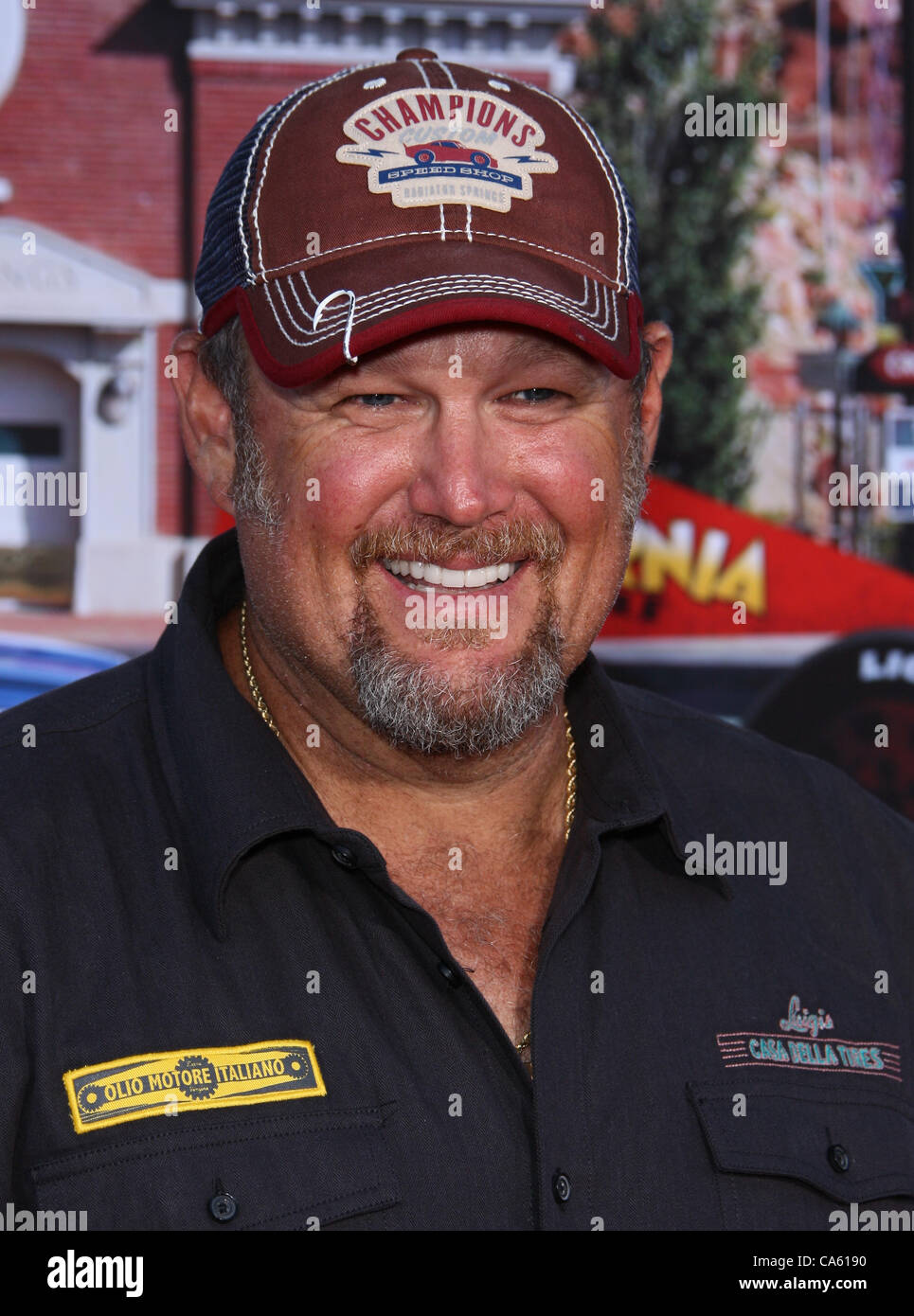 LARRY THE CABLE GUY CARS LAND. GRAND OPENING. ANAHEIM LOS ANGELES ...