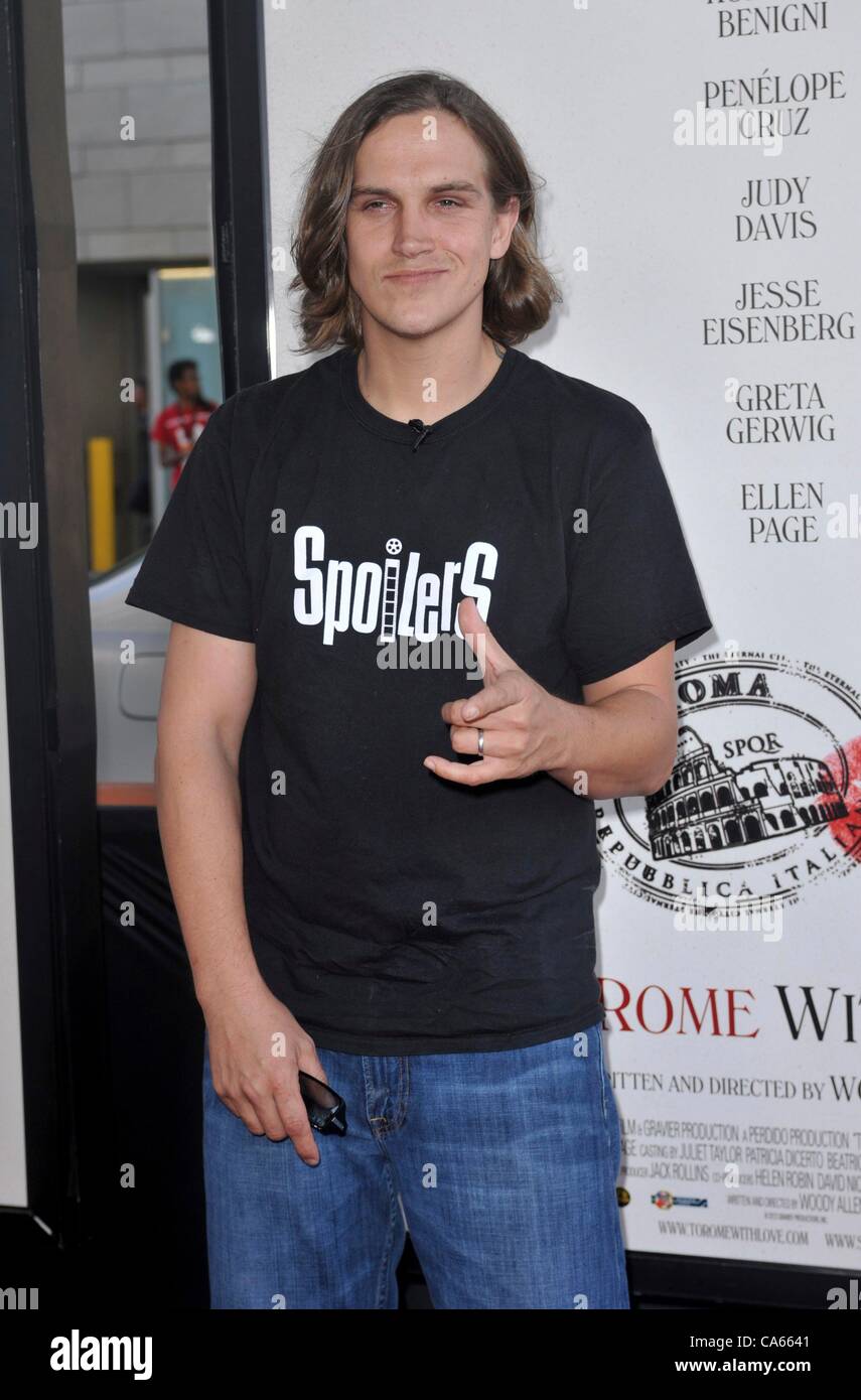 Jason Mewes at arrivals for TO ROME WITH LOVE Premiere at the LA Film ...