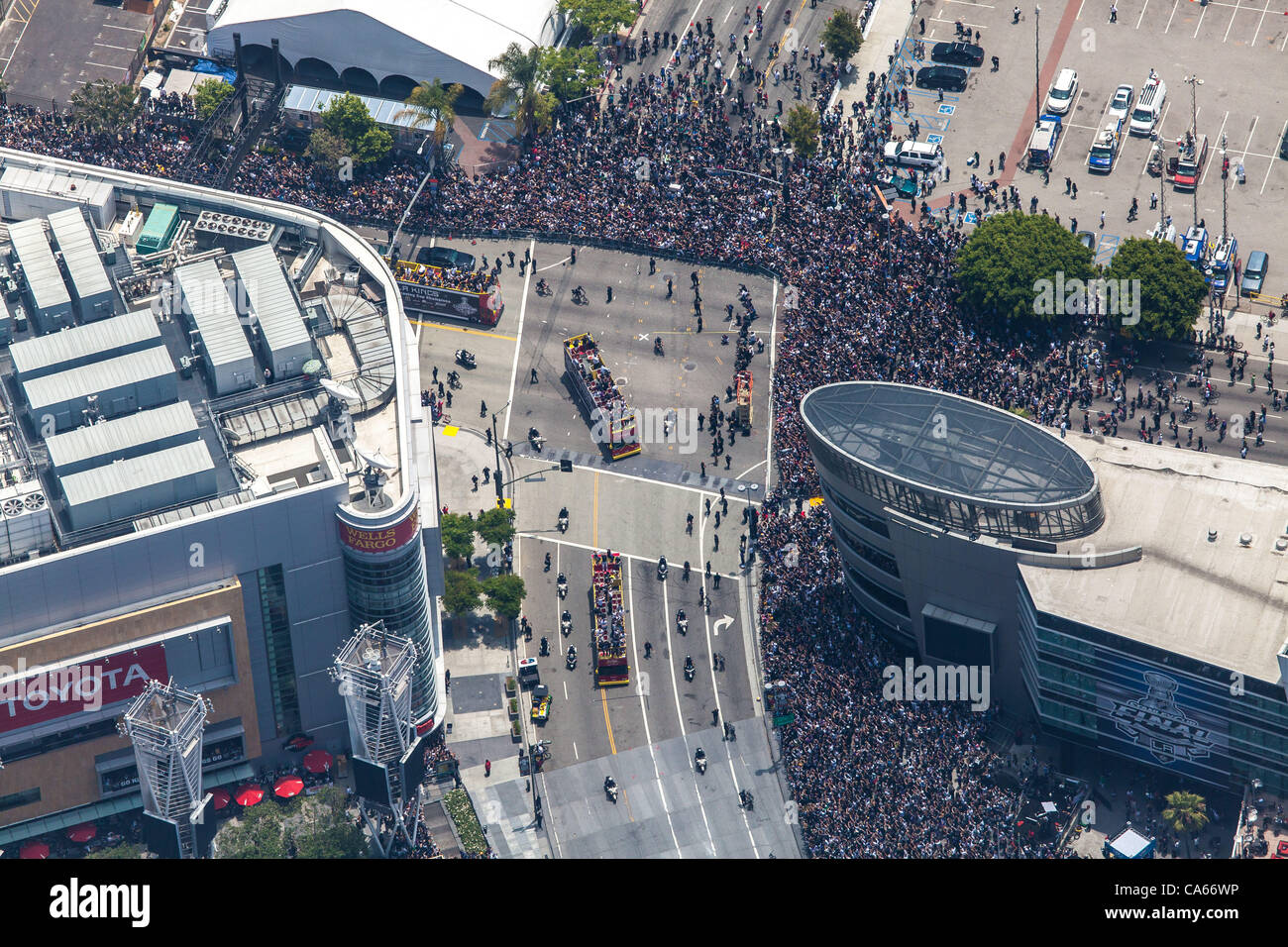 June 14, 2012 - Los Angeles, California, U.S. - Aerial view of Los ...
