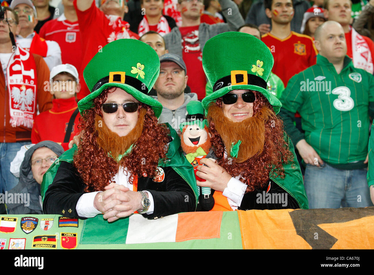IRELAND FANS SPAIN V IRELAND ARENA GDANSK GDANSK POLAND 14 June 2012 ...