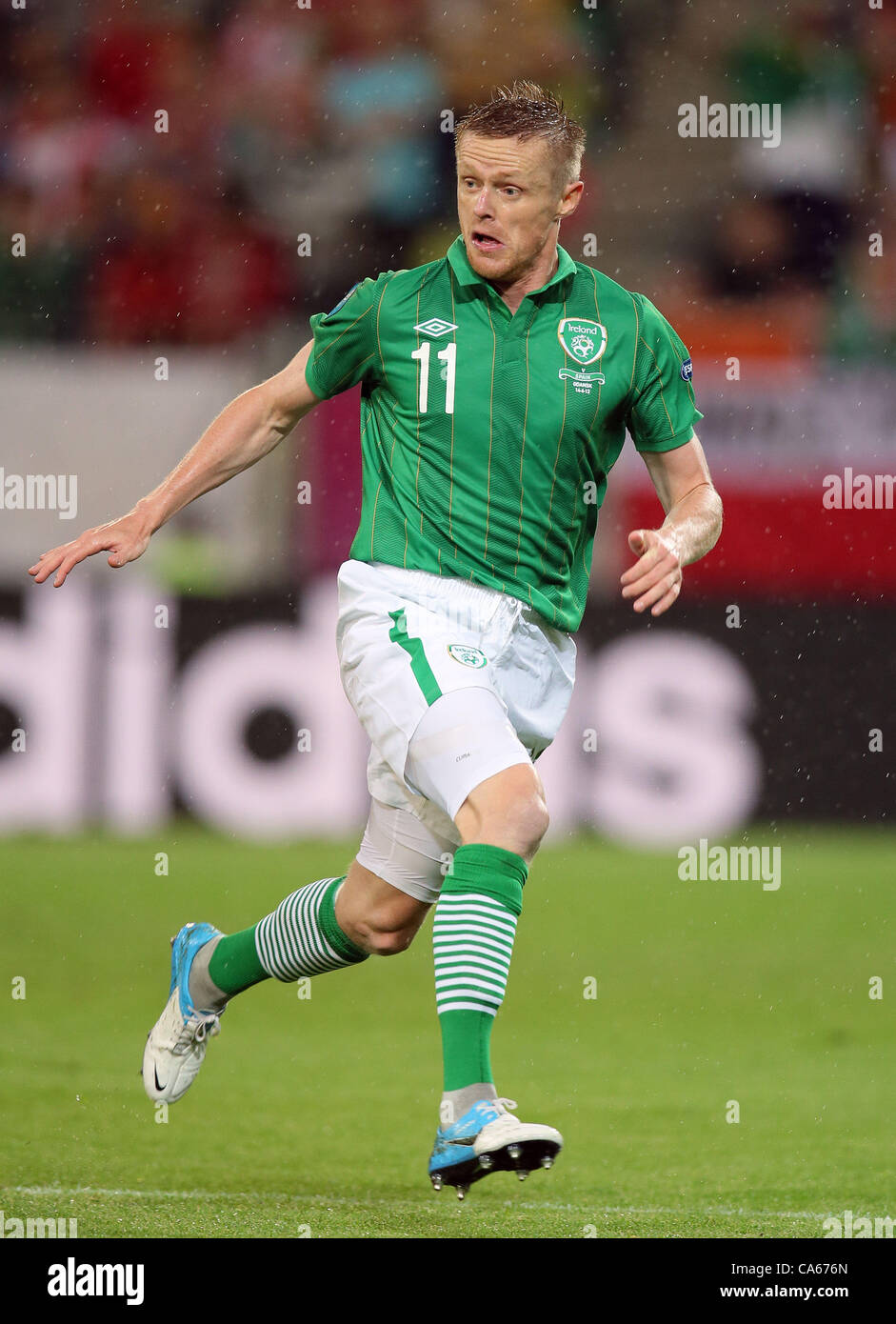 SHAY GIVEN IRELAND ARENA GDANSK GDANSK POLAND 14 June 2012 Stock Photo ...