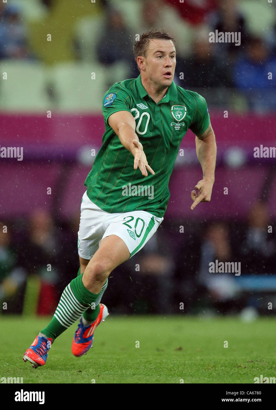 SIMON COX IRELAND ARENA GDANSK GDANSK POLAND 14 June 2012 Stock Photo ...