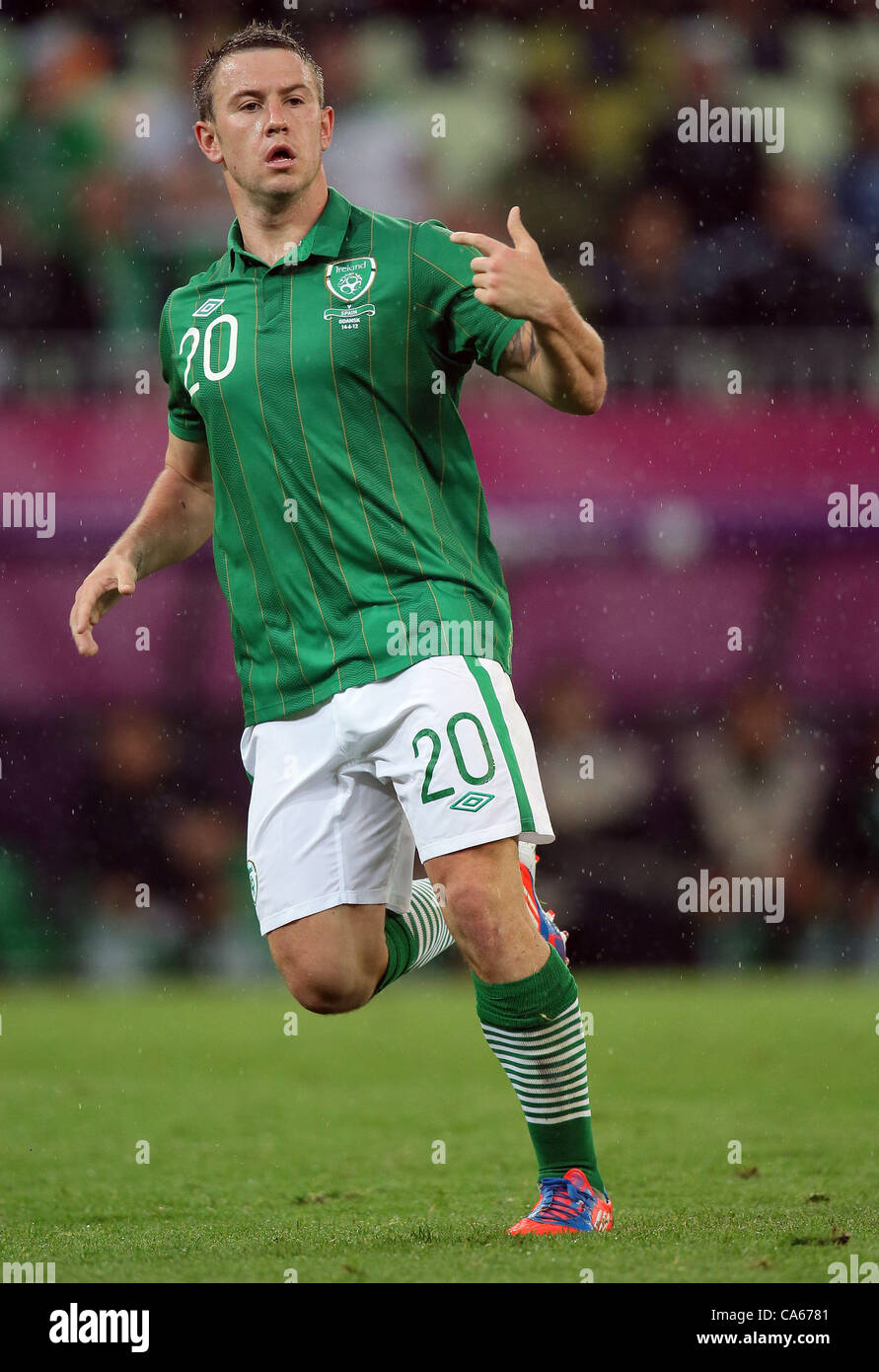 SIMON COX IRELAND ARENA GDANSK GDANSK POLAND 14 June 2012 Stock Photo ...