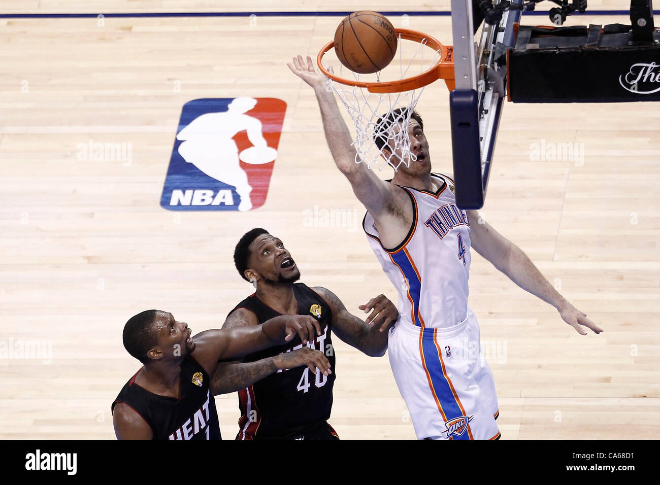 14.06.2012. Oklahoma, USA. Oklahoma City Thunder power forward Nick ...