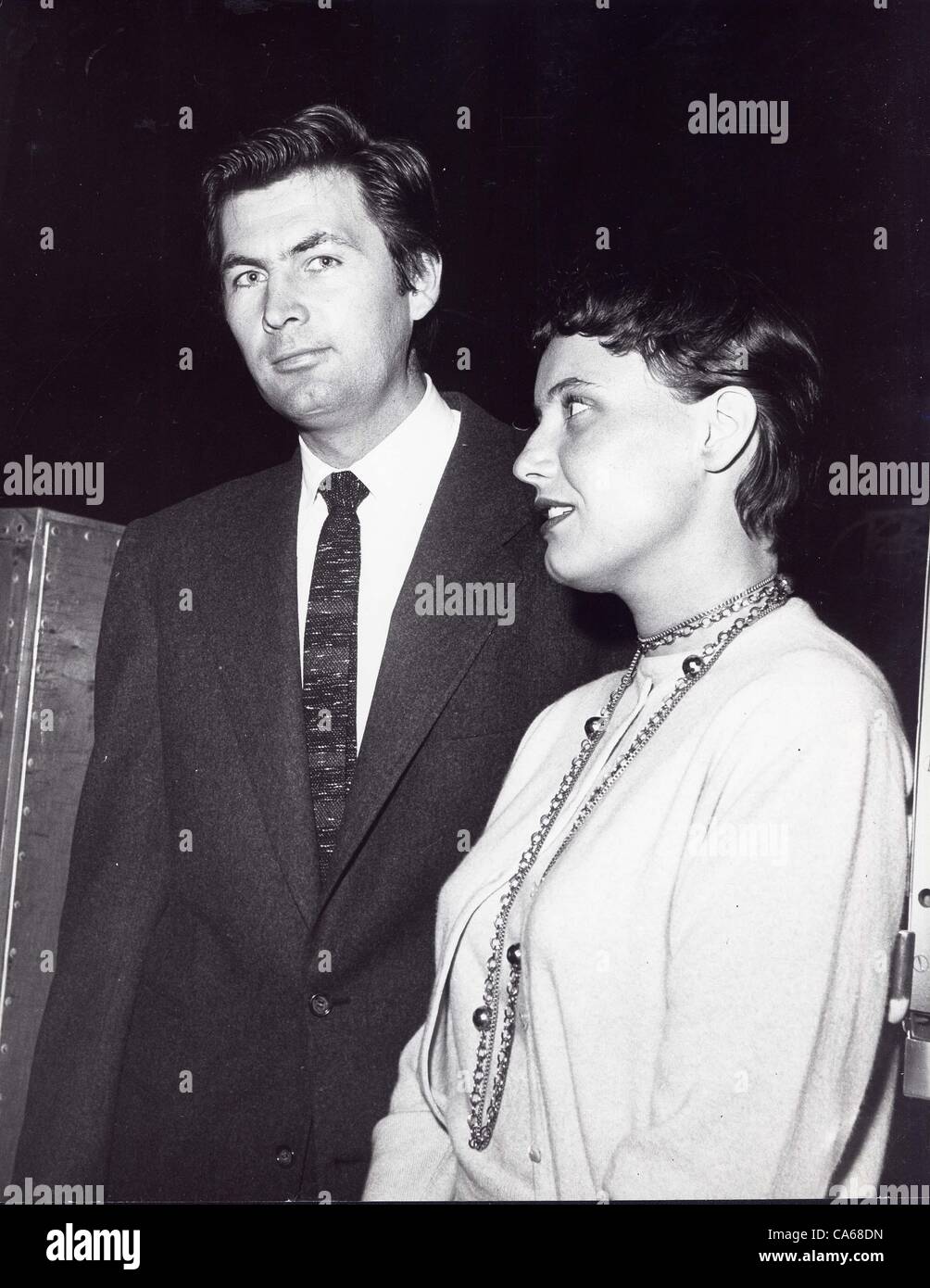 FESS PARKER with singer Marcella Rinehart.Supplied by Photos inc ...
