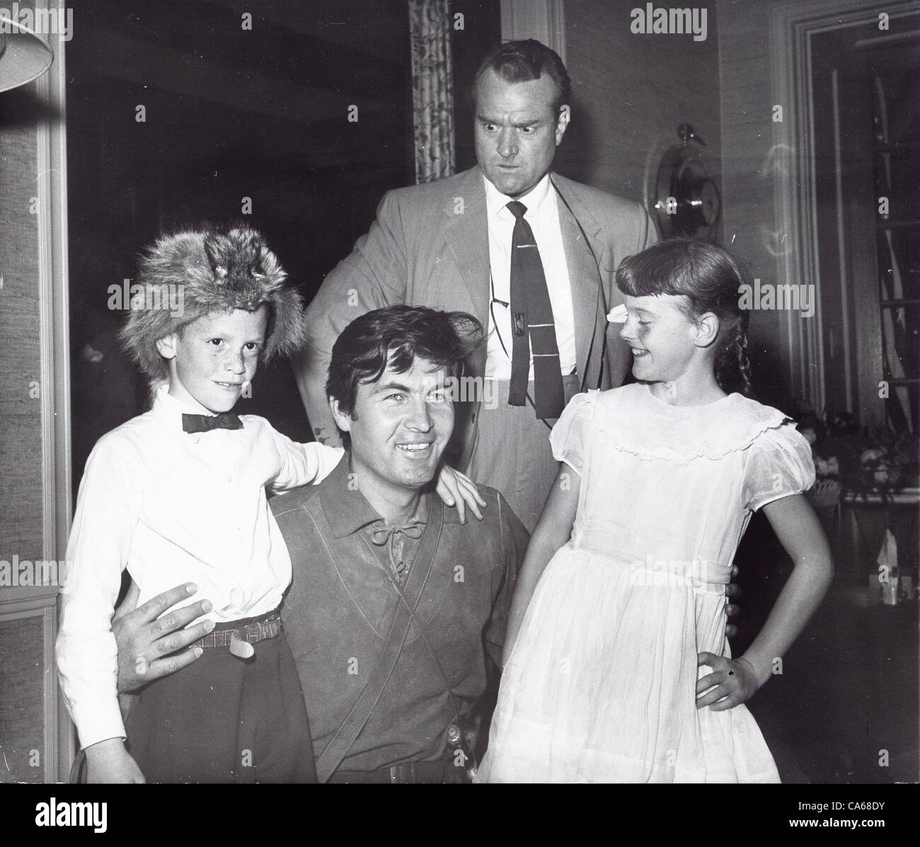 FESS PARKER with Red Skelton , son daughter.Supplied by Photos inc ...