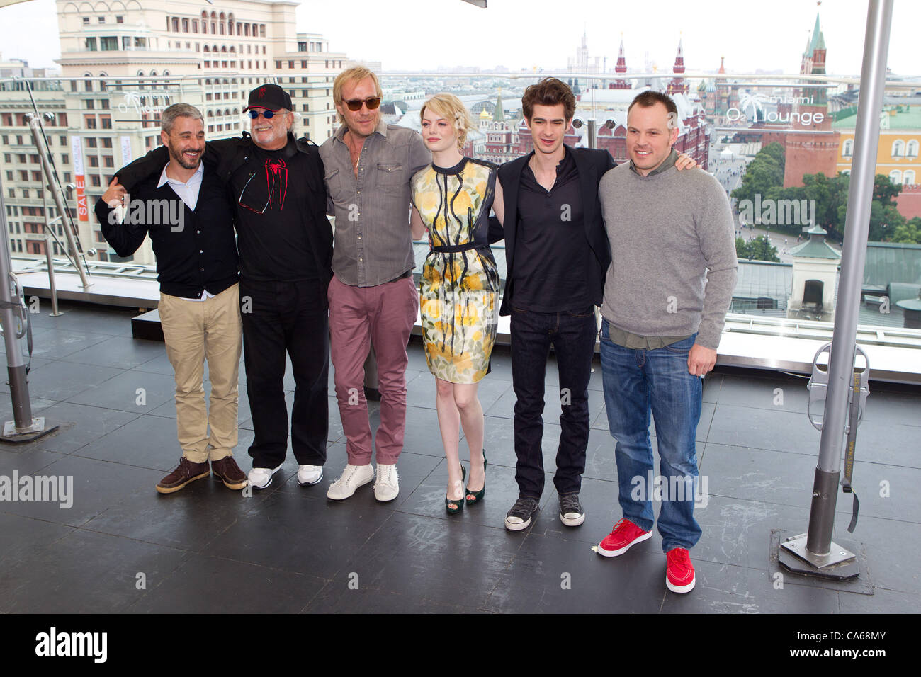 15.06.2012. The Amazing Spider-Man film photocall. Ritz-Carlton Hotel ...