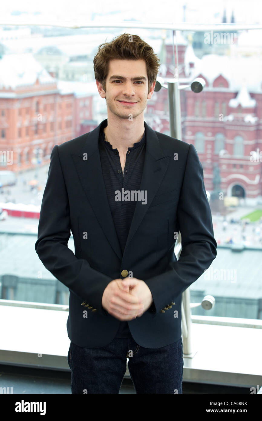 15.06.2012. The Amazing Spider-Man film photocall. Ritz-Carlton Hotel ...