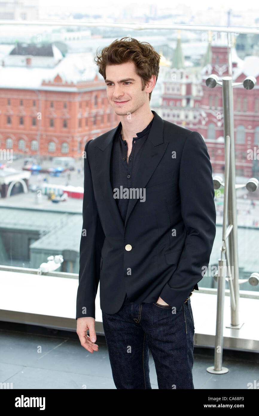15.06.2012. The Amazing Spider-Man film photocall. Ritz-Carlton Hotel ...