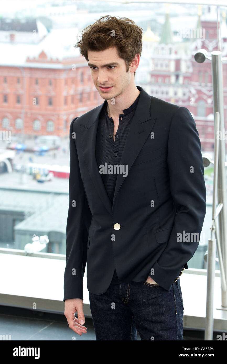 15.06.2012. The Amazing Spider-Man film photocall. Ritz-Carlton Hotel ...