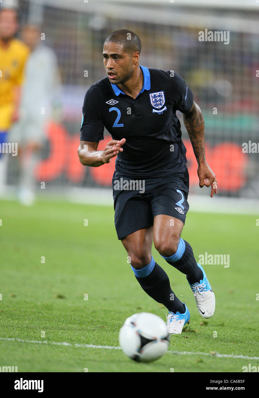 GLEN JOHNSON ENGLAND EURO 2012 OLYMPIC STADIUM KHARKIV UKRAINE UKRAINE ...
